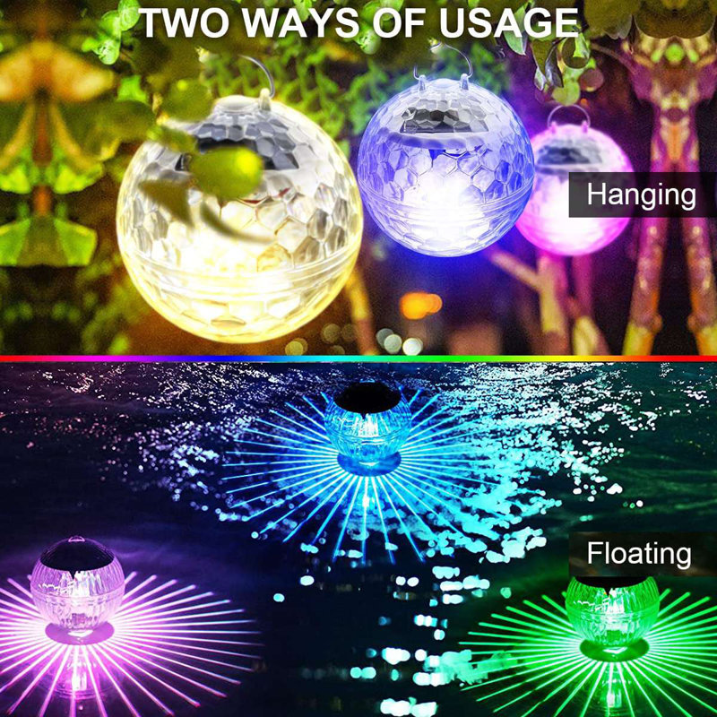 Deago Solar Powered Outdoor Floating Pool Lights | Wayfair Deago Solar Powered Outdoor Floating Pool Lights | Wayfair